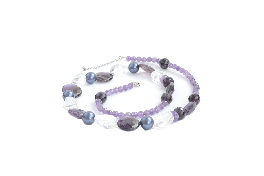 Cristalia 💎 Coliere cu Pietre semipretioase 👉Model Unicat